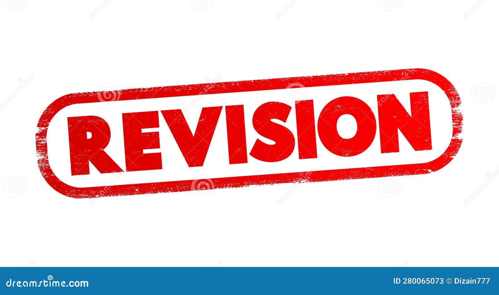 Revision Text Stamp, Education Concept Background Stock Illustration ...