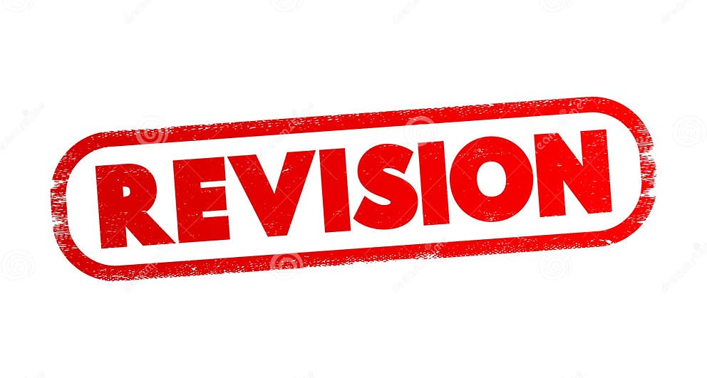 Revision Text Stamp, Education Concept Background Stock Illustration ...