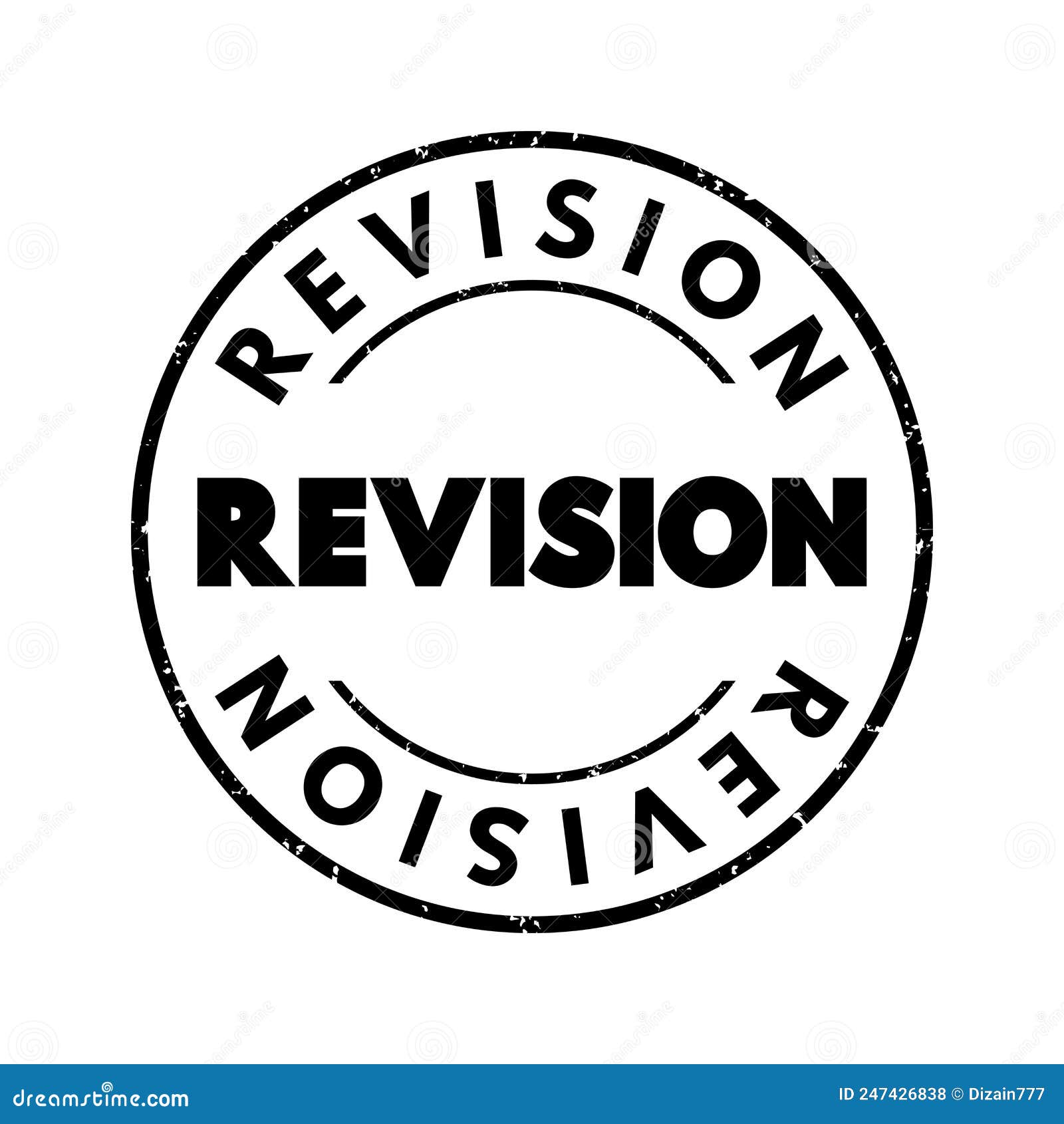 Revision Text Stamp, Education Concept Background Royalty-Free Stock ...
