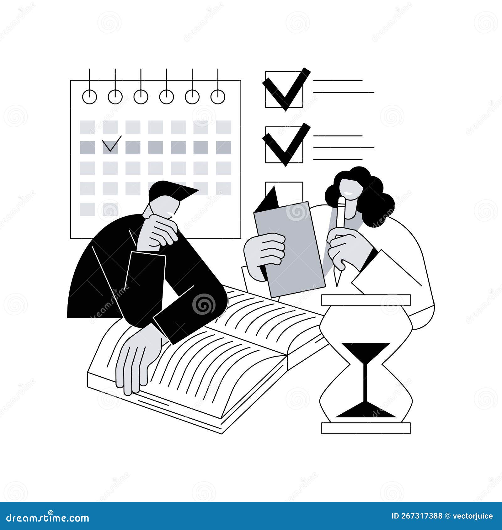Revision Week Abstract Concept Vector Illustration Stock Vector ...