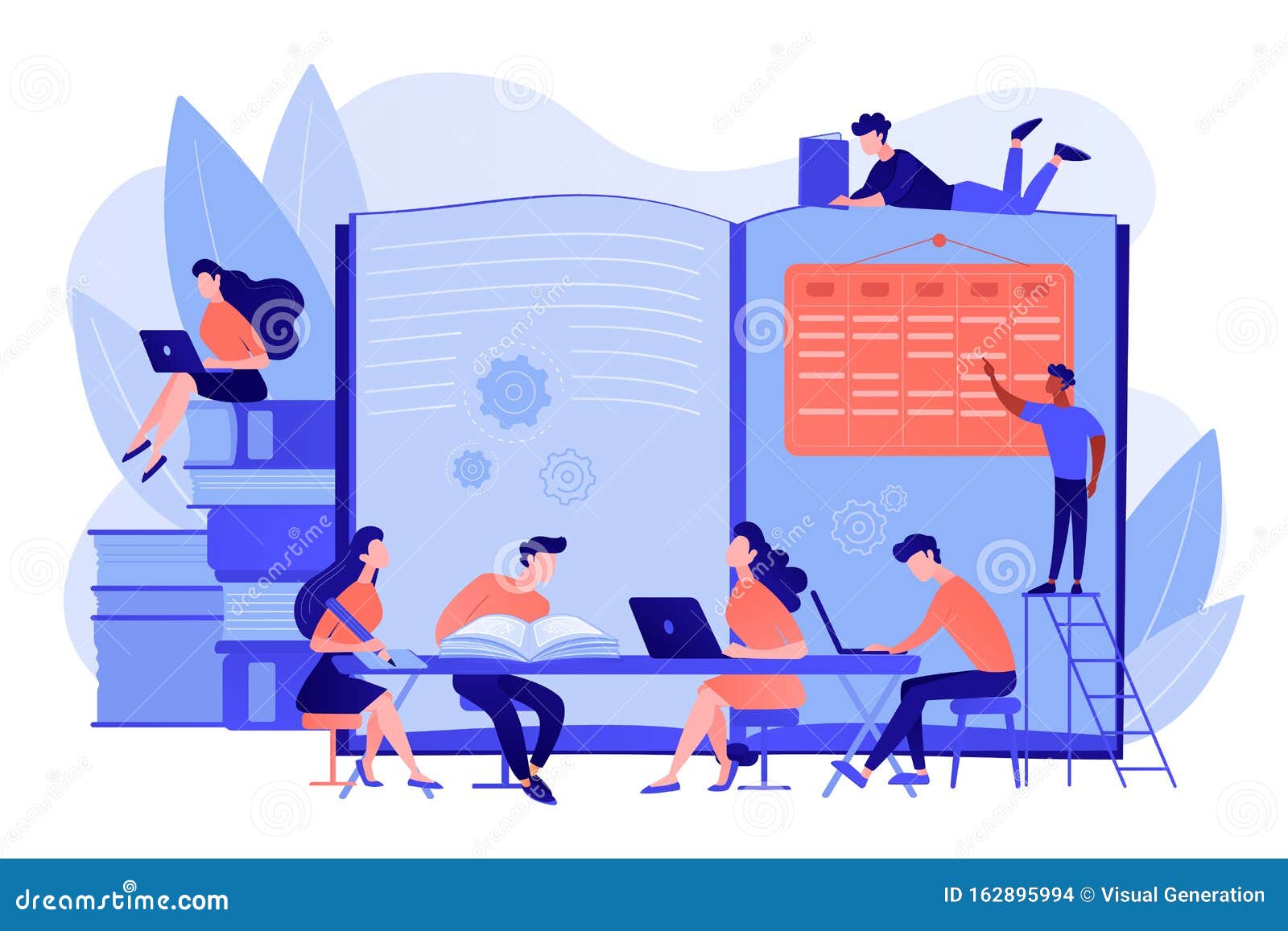 Revision Week Concept Vector Illustration Stock Vector - Illustration ...