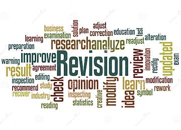 Revision Word Cloud Concept 3 Stock Illustration - Illustration of ...