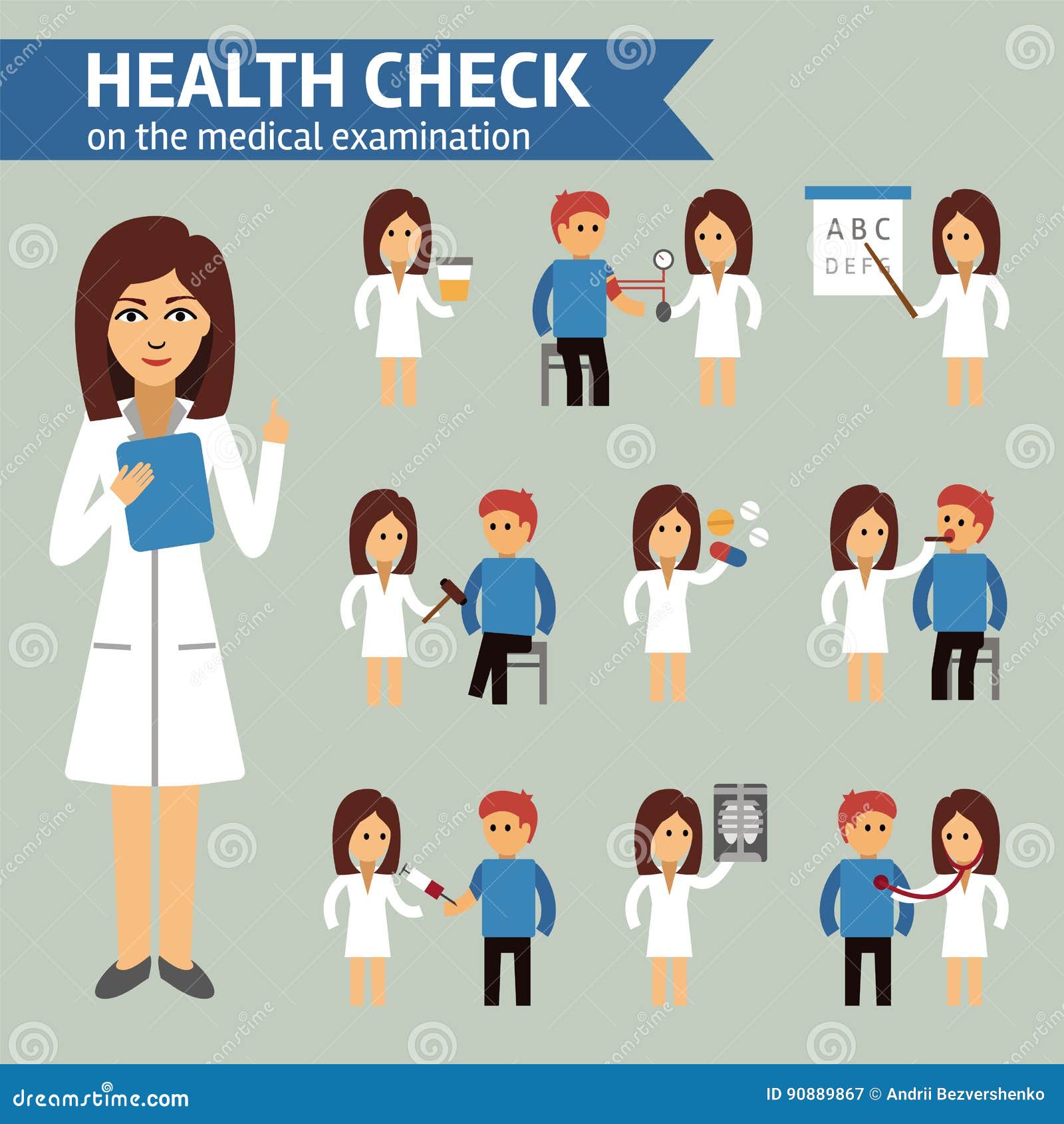 Revisión Médica En Los Elementos, El Doctor Y El Paciente Infographic ... Revisión Médica En Los Elementos, El Doctor Y El Paciente Infographic ...