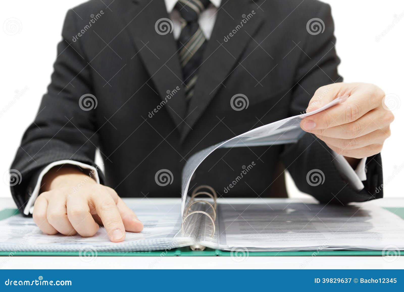 Revisore Dei Conti Che Controlla Documentazione Immagine Stock ...