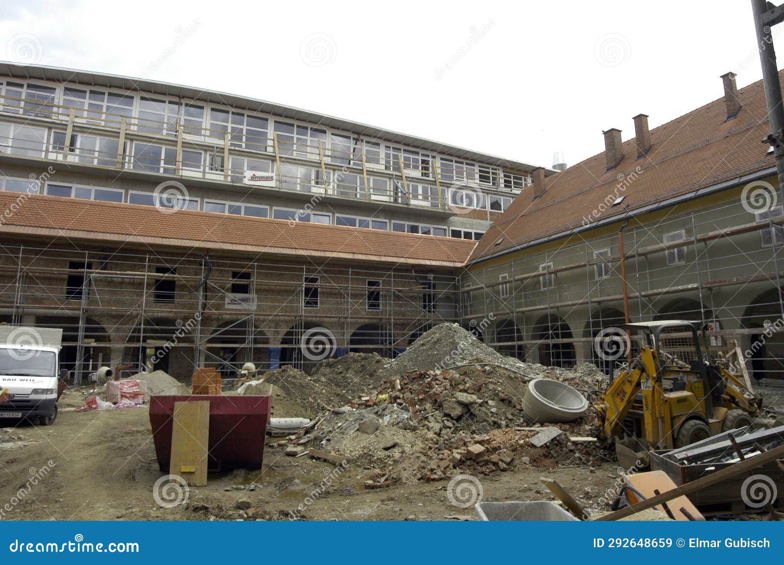 Revitalization of Buildings and Building Structures Stock Image - Image ...