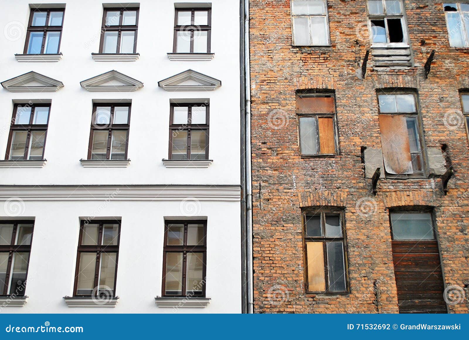 The Revitalization and Reuse of Older Buildings Stock Photo - Image of ...