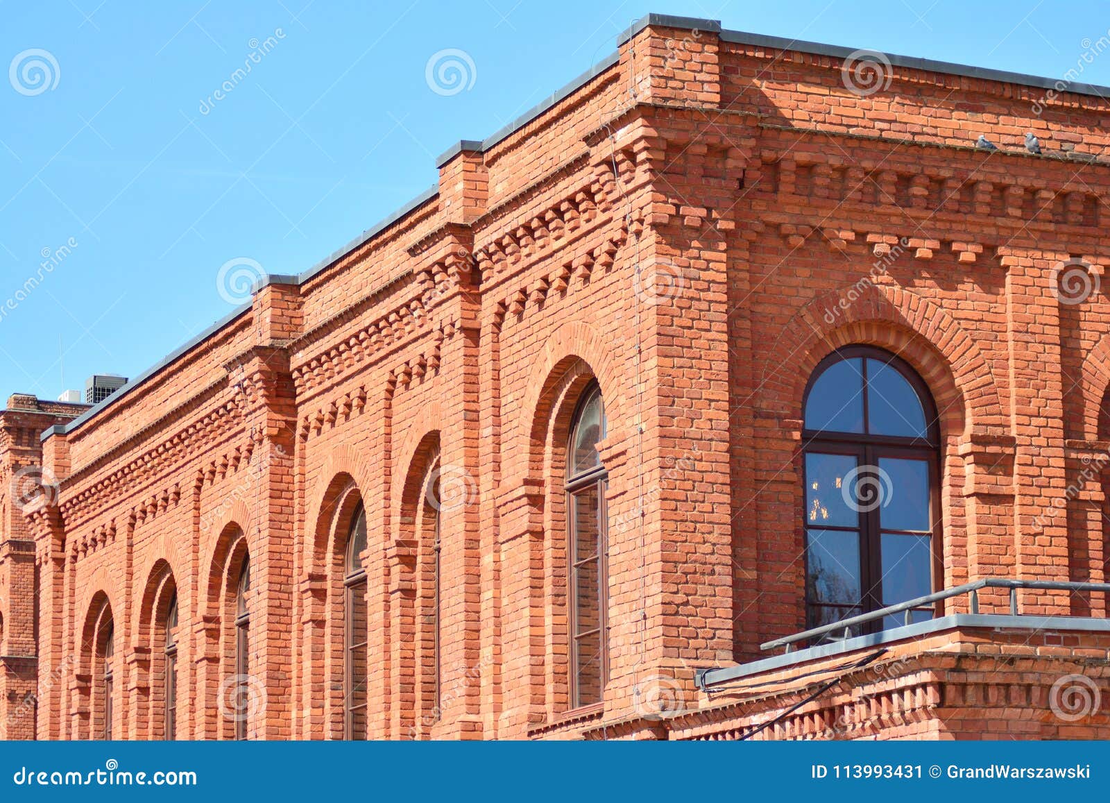 Revitalized Brick Buildings. Stock Image - Image of downtown, gutter ...