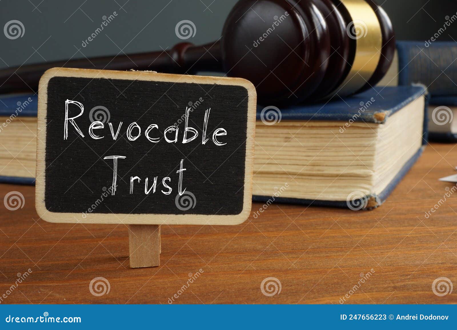 Revocable Trust is Shown Using the Text Stock Image - Image of ...