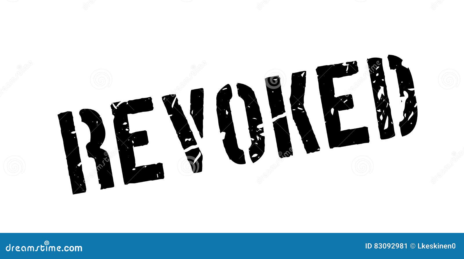 Revoked rubber stamp stock illustration. Illustration of close - 83092981