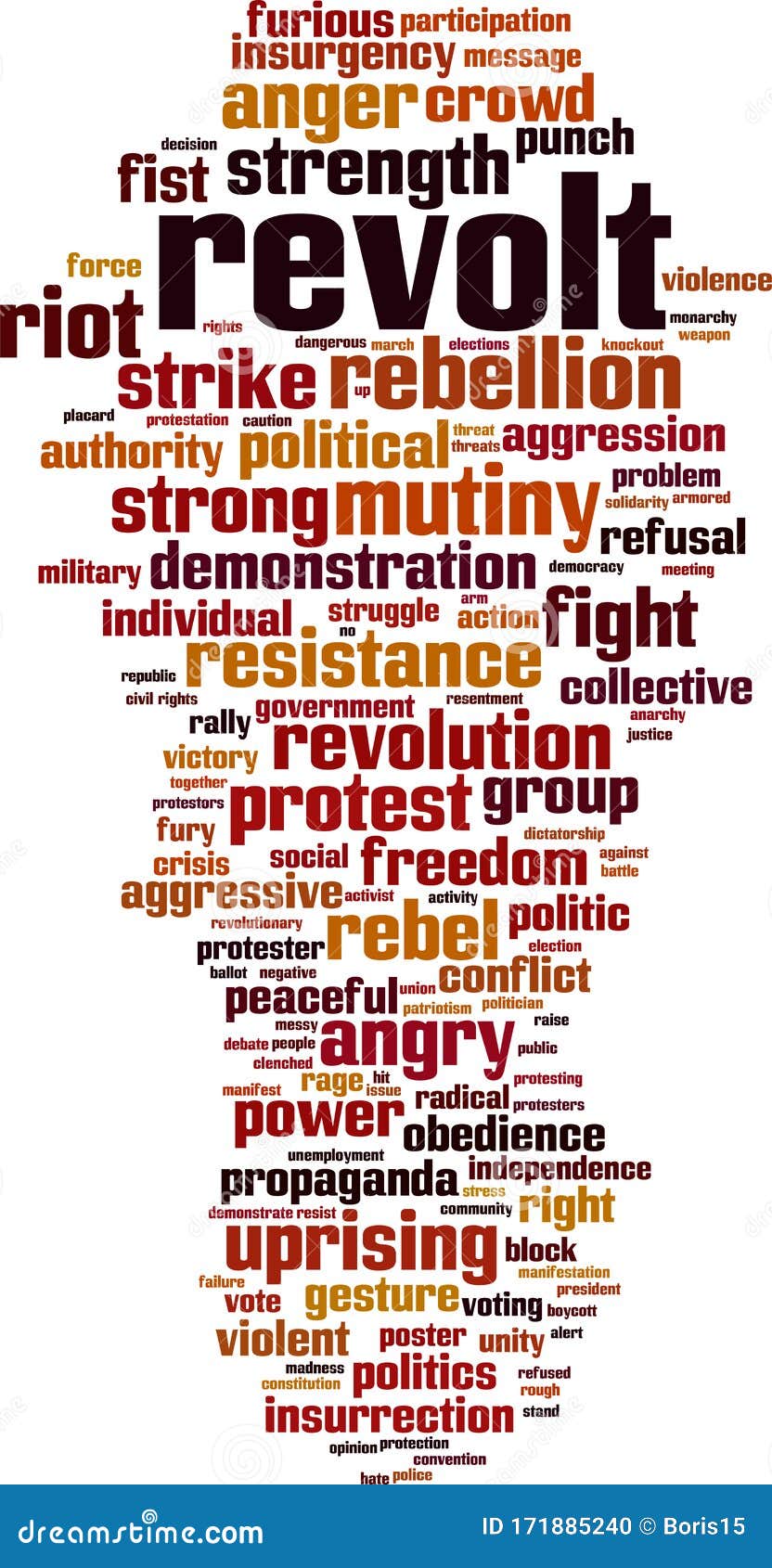 Revolt Word Cloud Vector Illustration | CartoonDealer.com #171885240