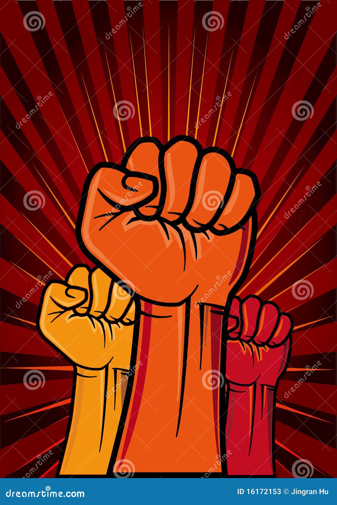 Revolution fist stock vector. Illustration of grunge - 16172153