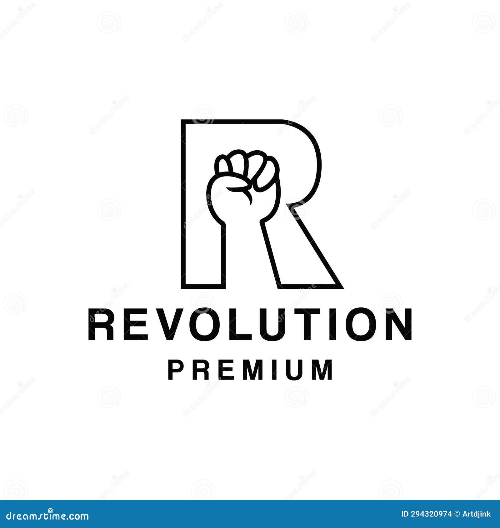 Revolution Logo Design Vector Illustration Solidarity Symbol Emblem ...