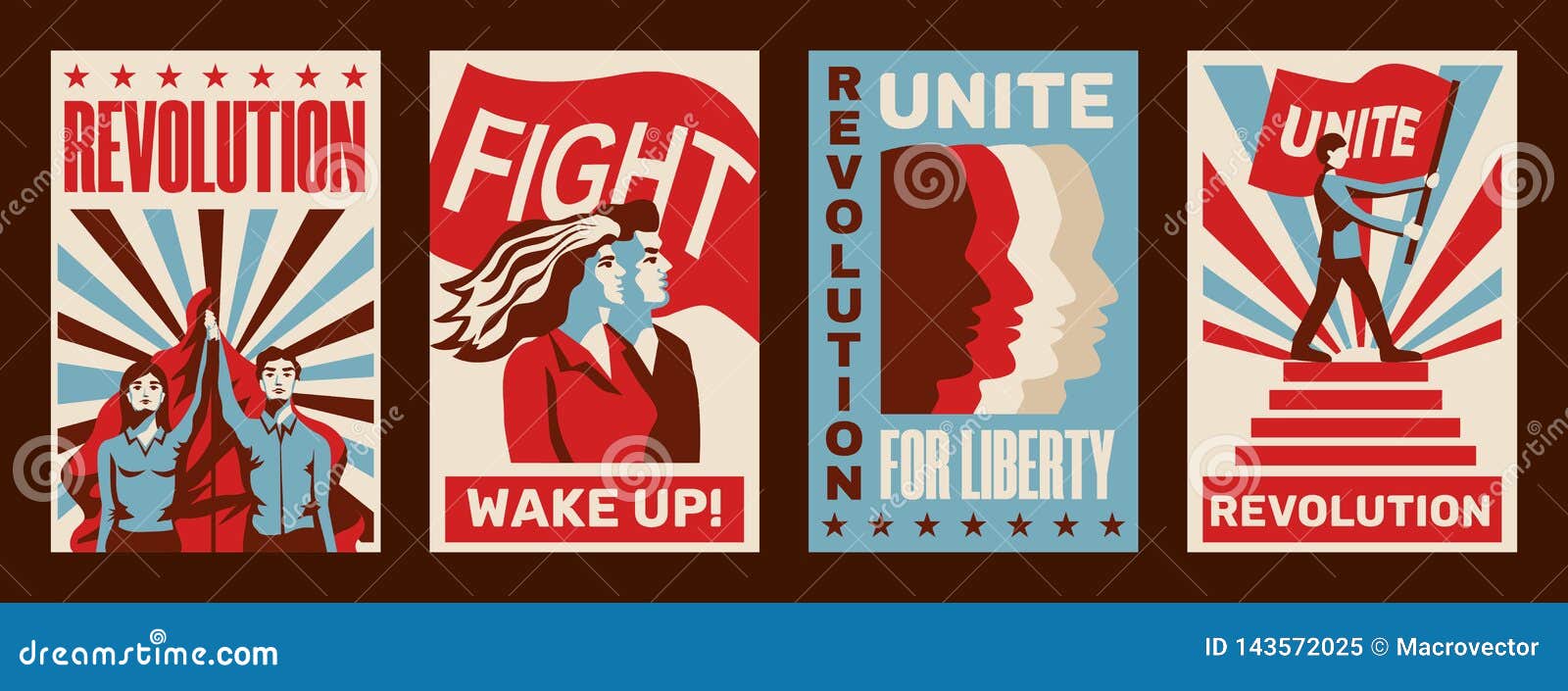 Revolution Posters Set stock vector. Illustration of constructivist ... Revolution Posters Set stock vector. Illustration of constructivist ...