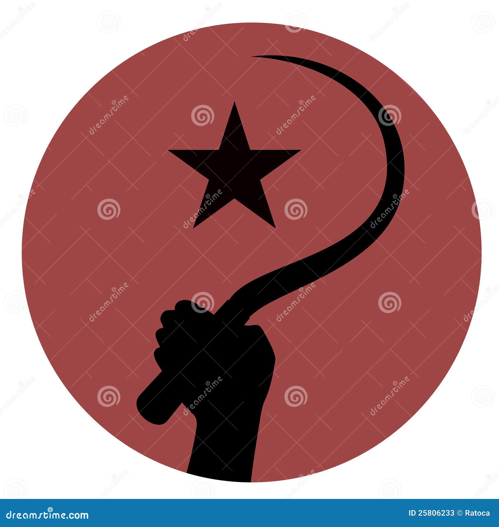 Revolution sign stock vector. Illustration of sickle - 25806233