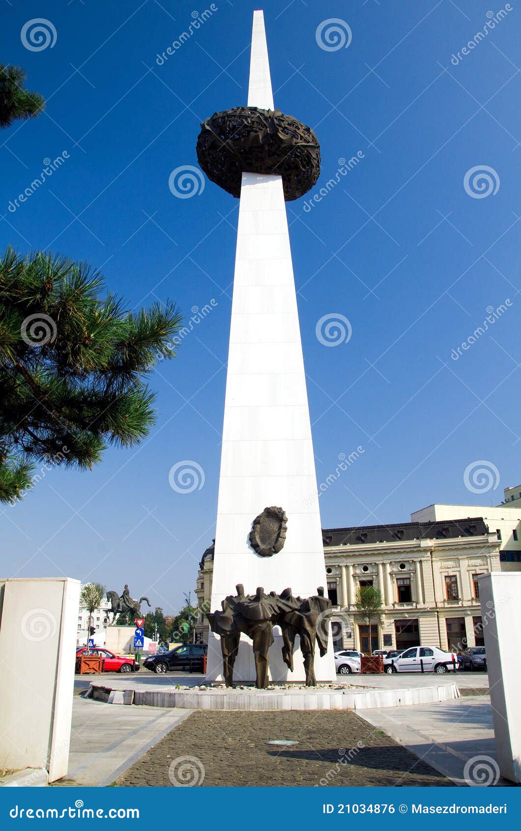 Revolution Square Bucharest Stock Photo - Image of romania, monument ...