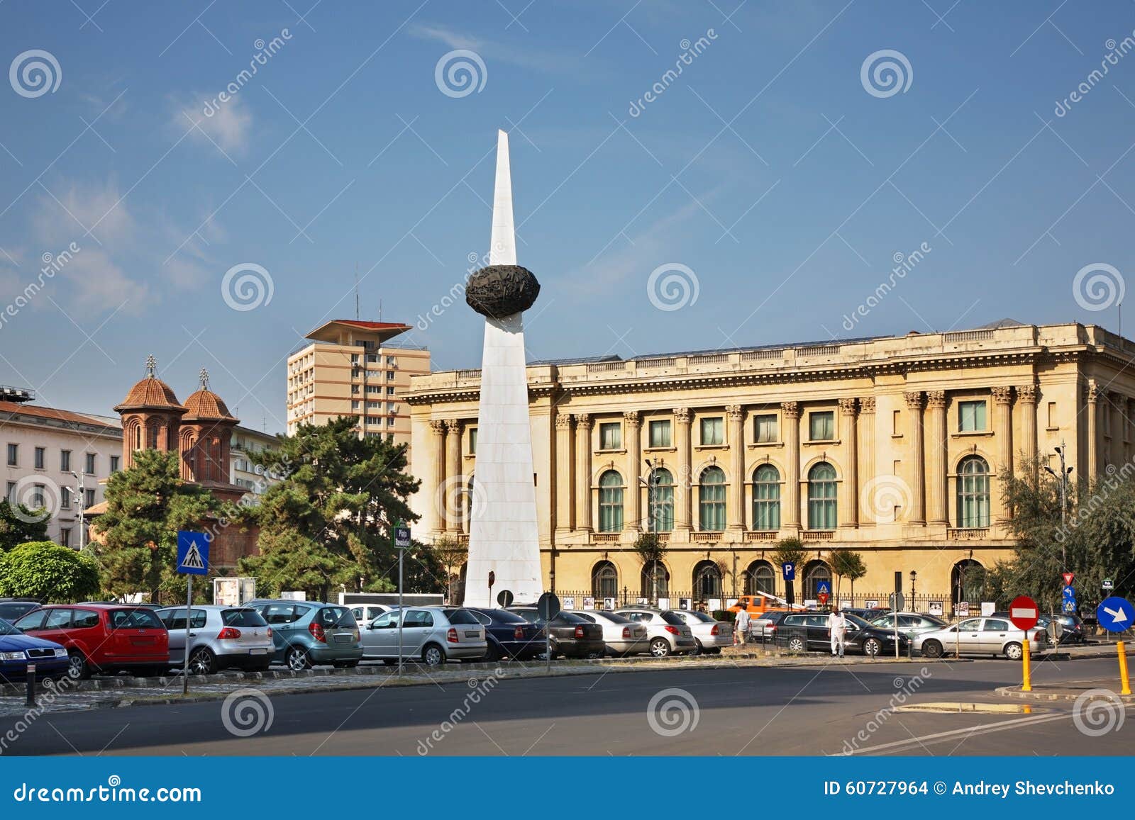 Revolution Square in Bucharest. Romania Stock Photo - Image of ...