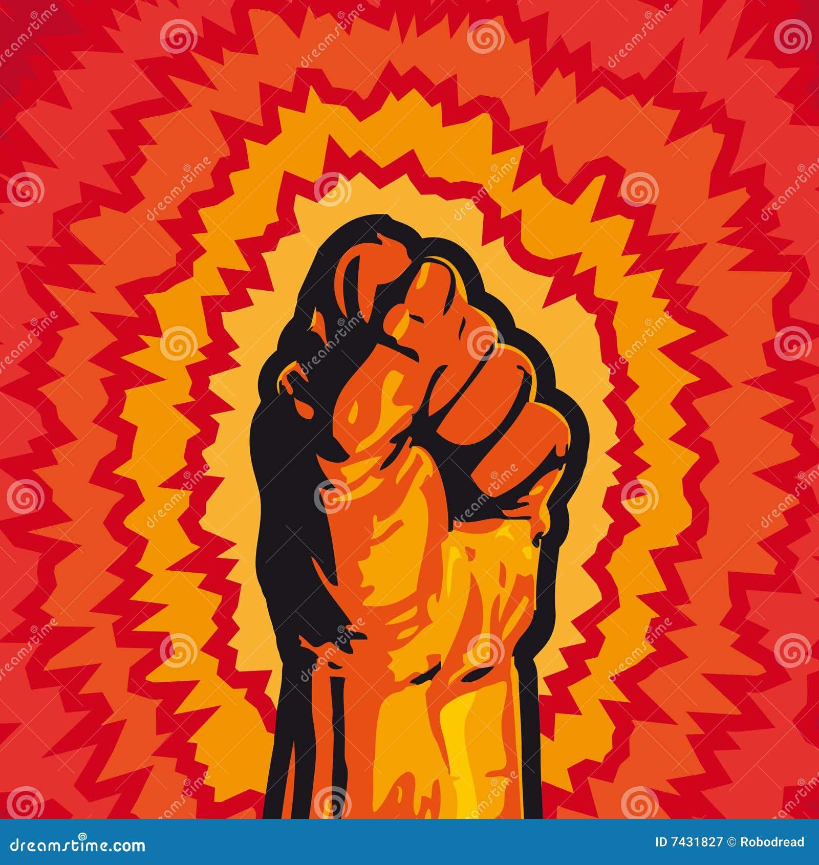 Revolution (vector) stock vector. Illustration of anarchy - 7431827