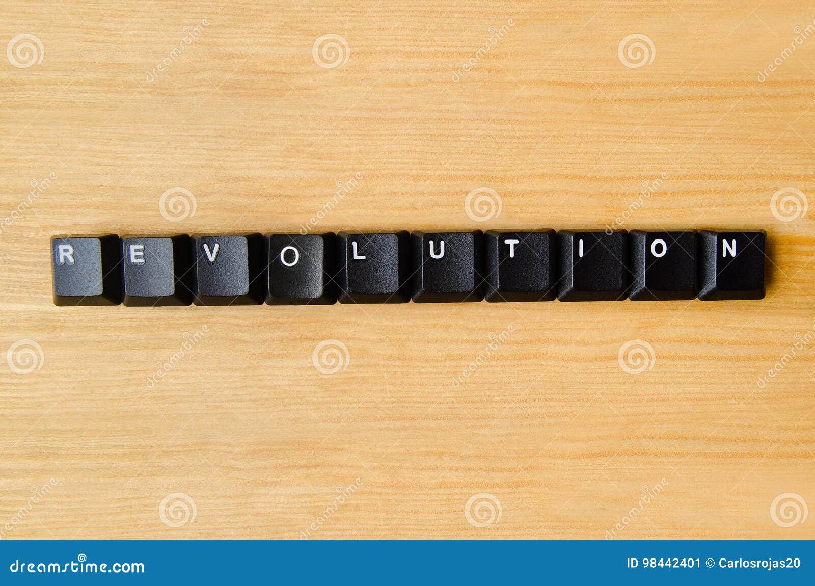 Revolution word stock image. Image of typo, word, graphic - 98442401