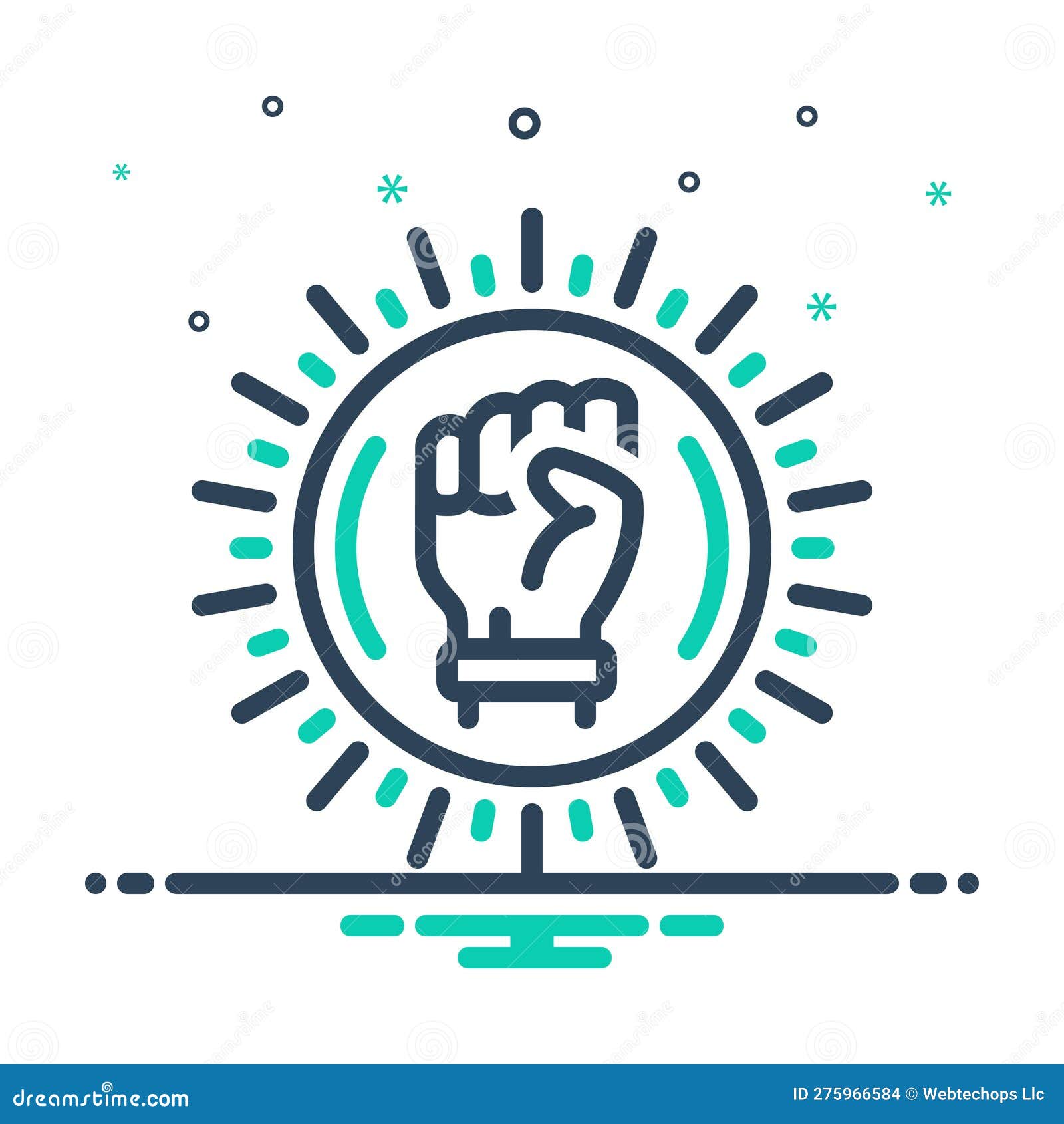 Mix Icon for Revolutionary, Radical and Revolt Stock Vector ...