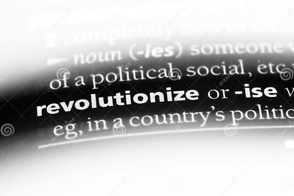 Revolutionize stock photo. Image of paper, word, writing - 126614516