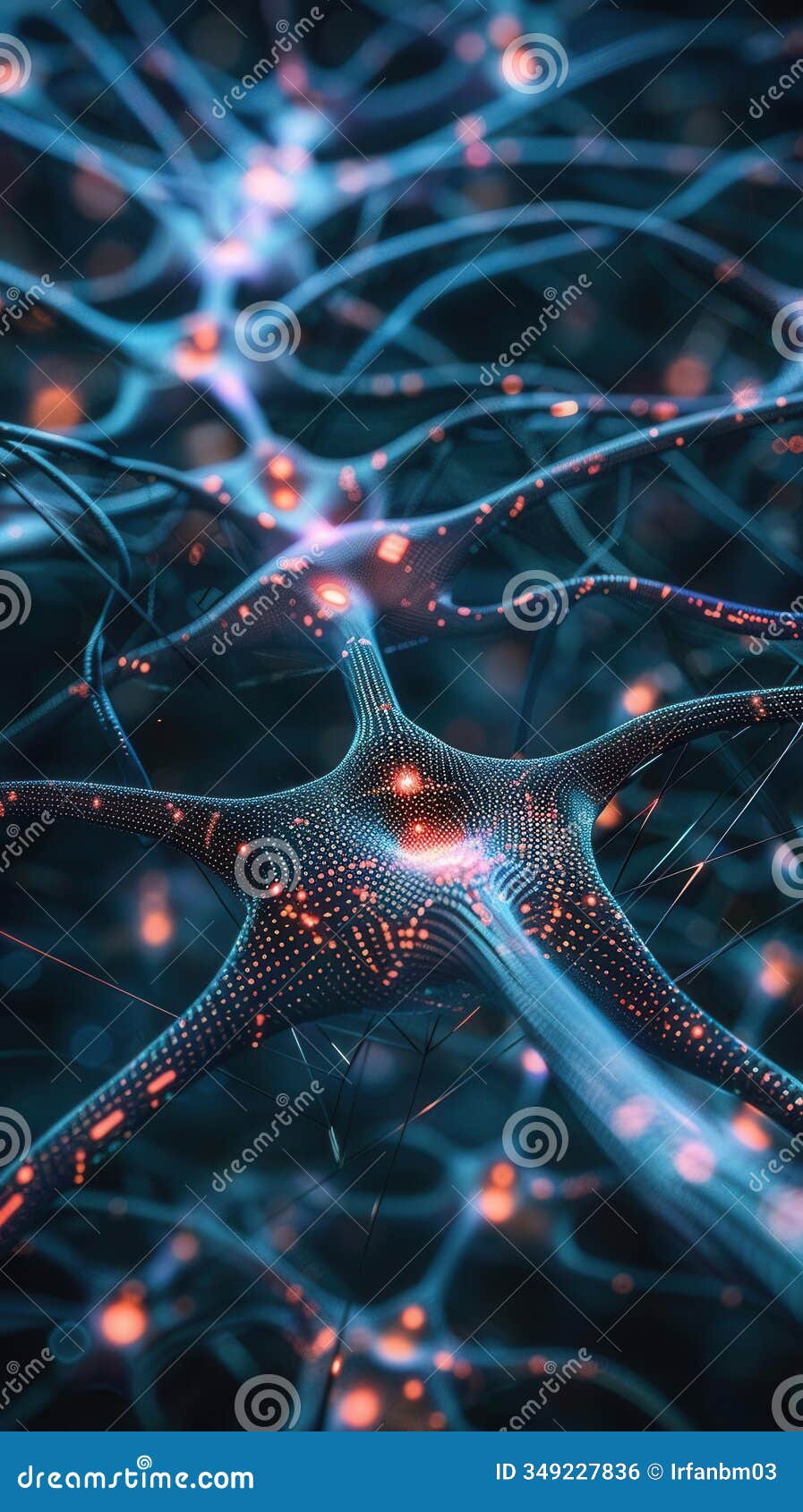 Revolutionizing Artificial Intelligence. Deep Learning Concept Stock ...