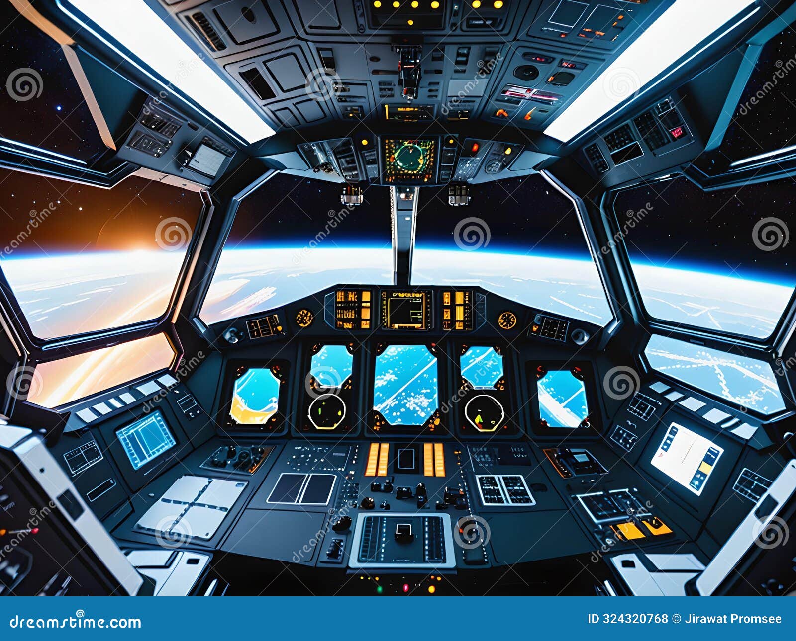 "Revolutionizing Space Travel: Advanced Spaceship Cockpit Unveiled with ...