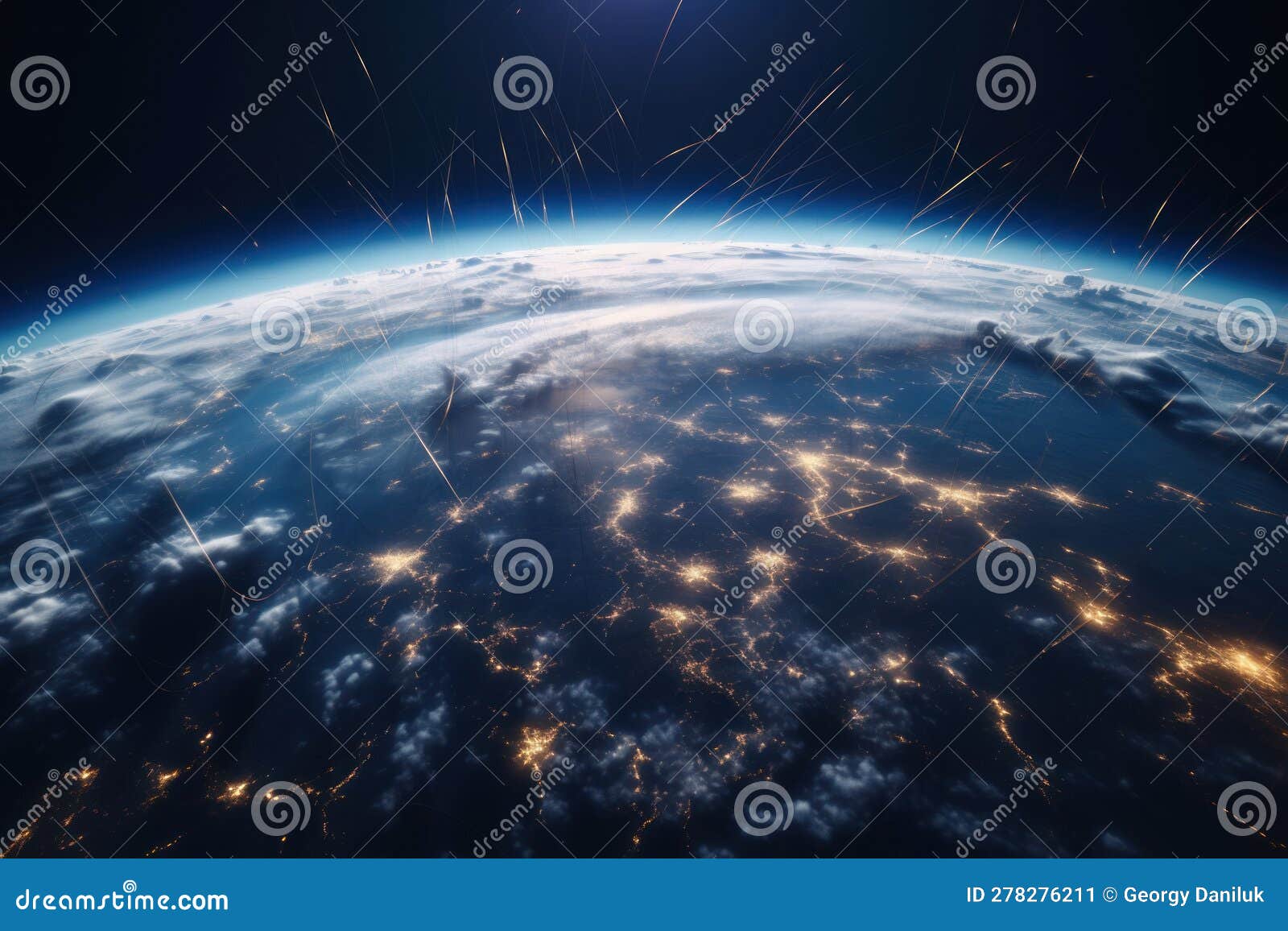 Revolutionizing Storage: Global Cloud Network Via Satellite Stock ... Revolutionizing Storage: Global Cloud Network Via Satellite Stock ...