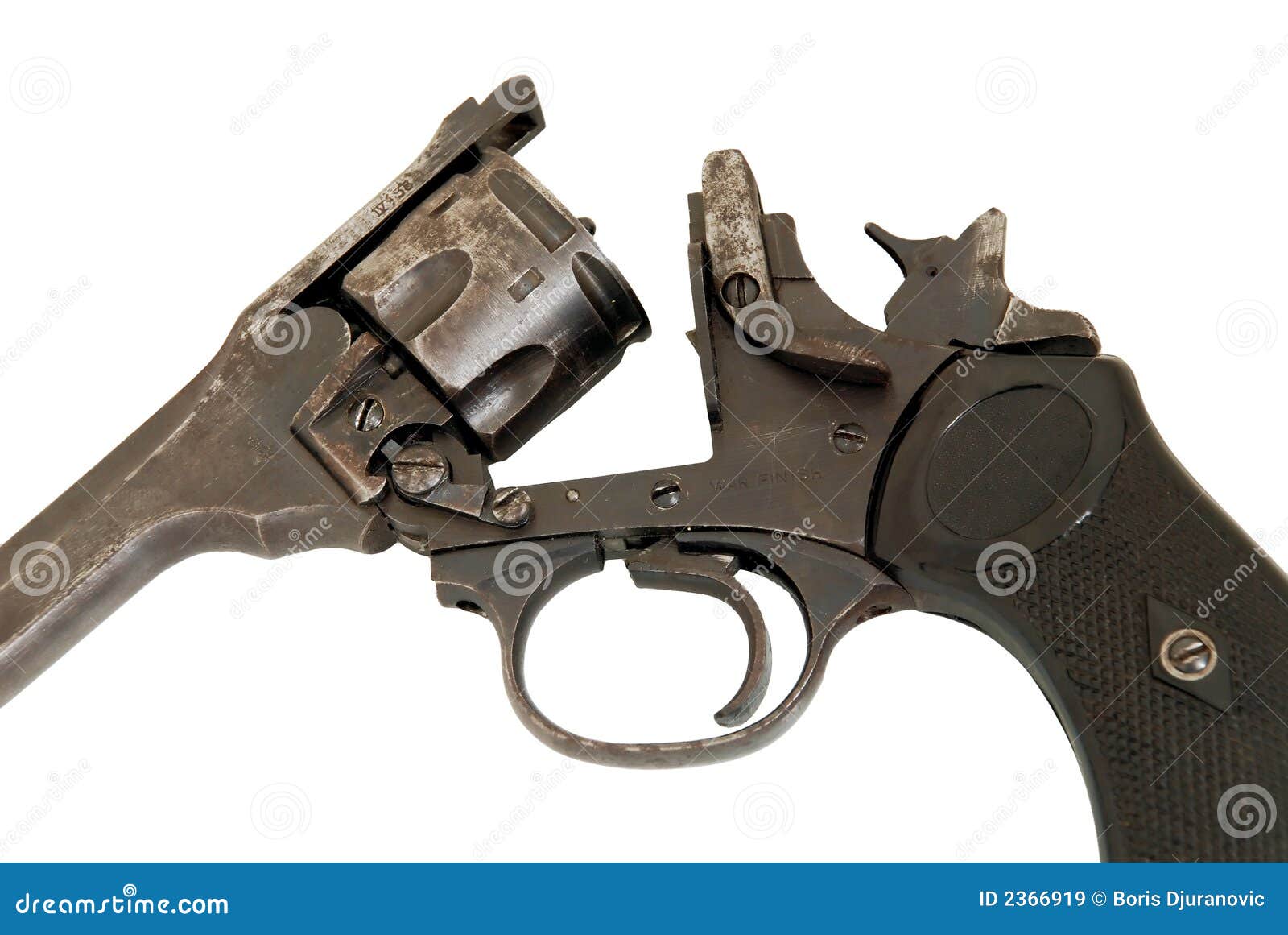 Revolver stock image. Image of pistol, opened, armed, open - 2366919