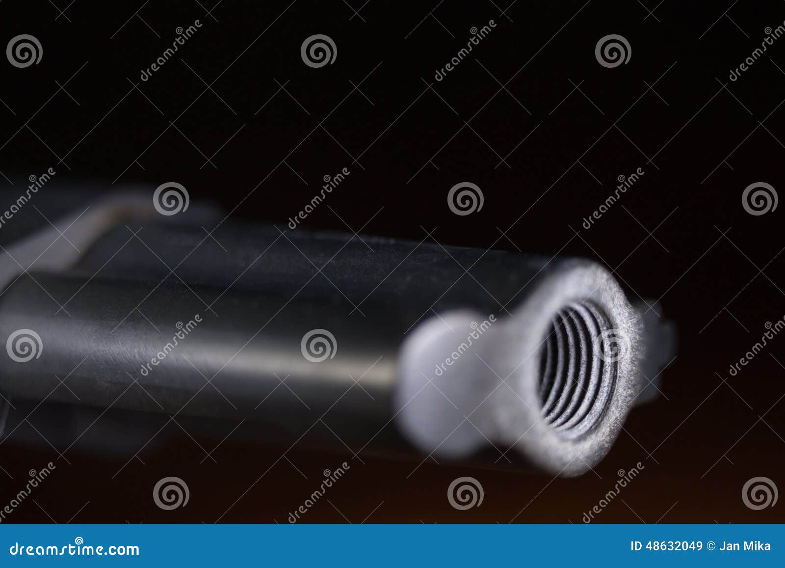 Revolver barrel stock image. Image of handgun, justice - 48632049