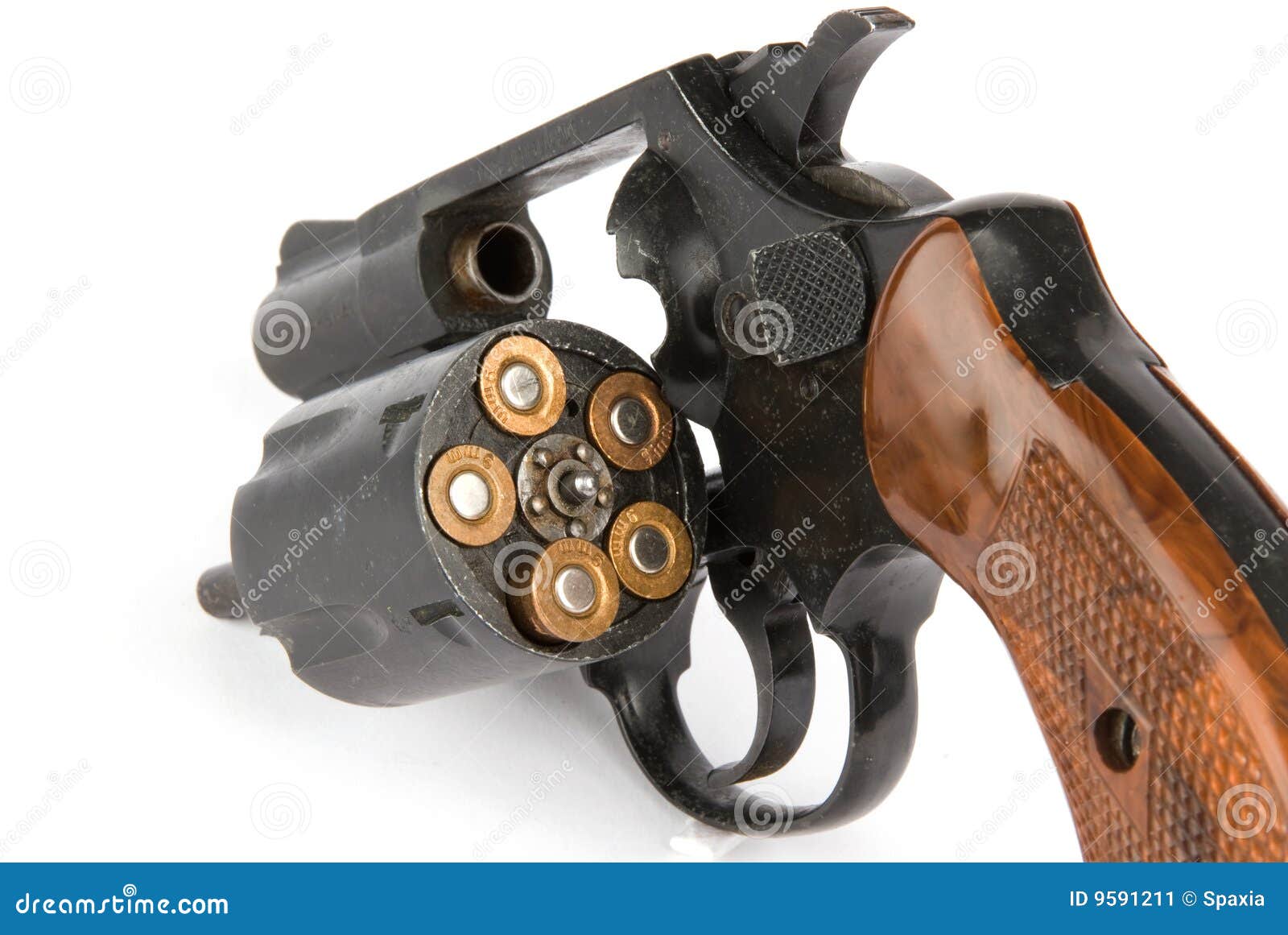 Revolver with bullets stock image. Image of magazine, army - 9591211