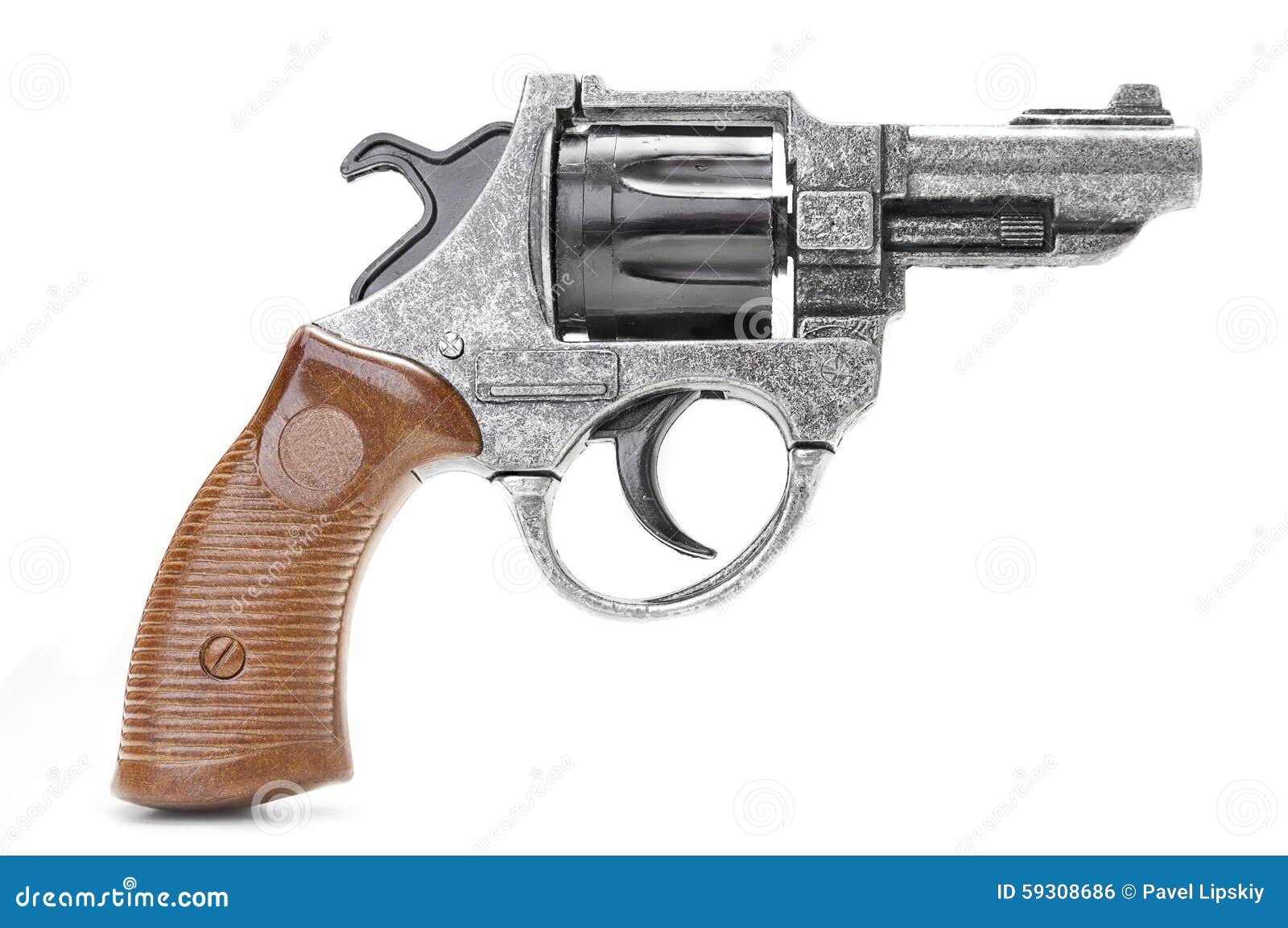 Revolver gun closeup stock photo. Image of danger, pistol - 59308686