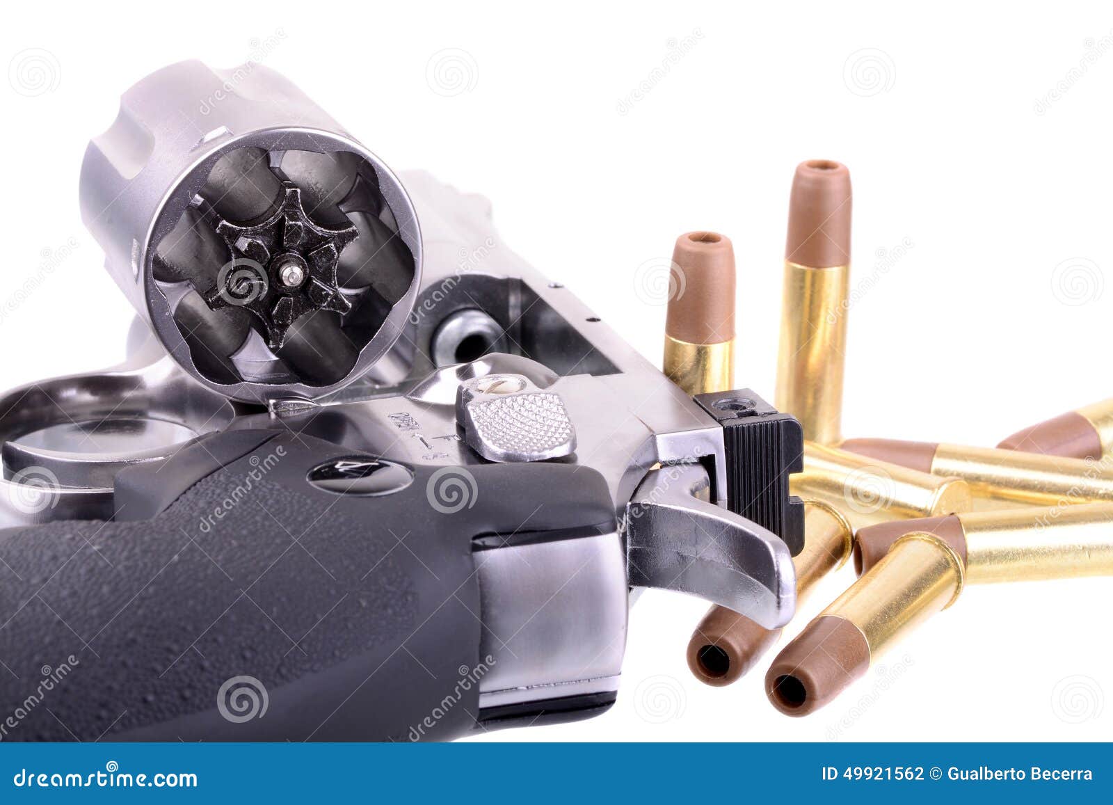 Revolver stock photo. Image of handle, barrel, cylinder - 49921562