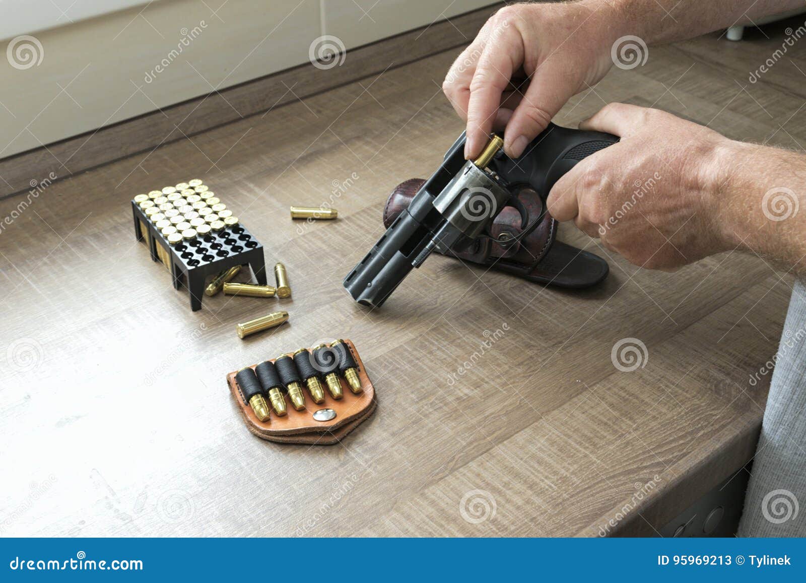Revolver stock image. Image of bullet, weapon, threat - 95969213