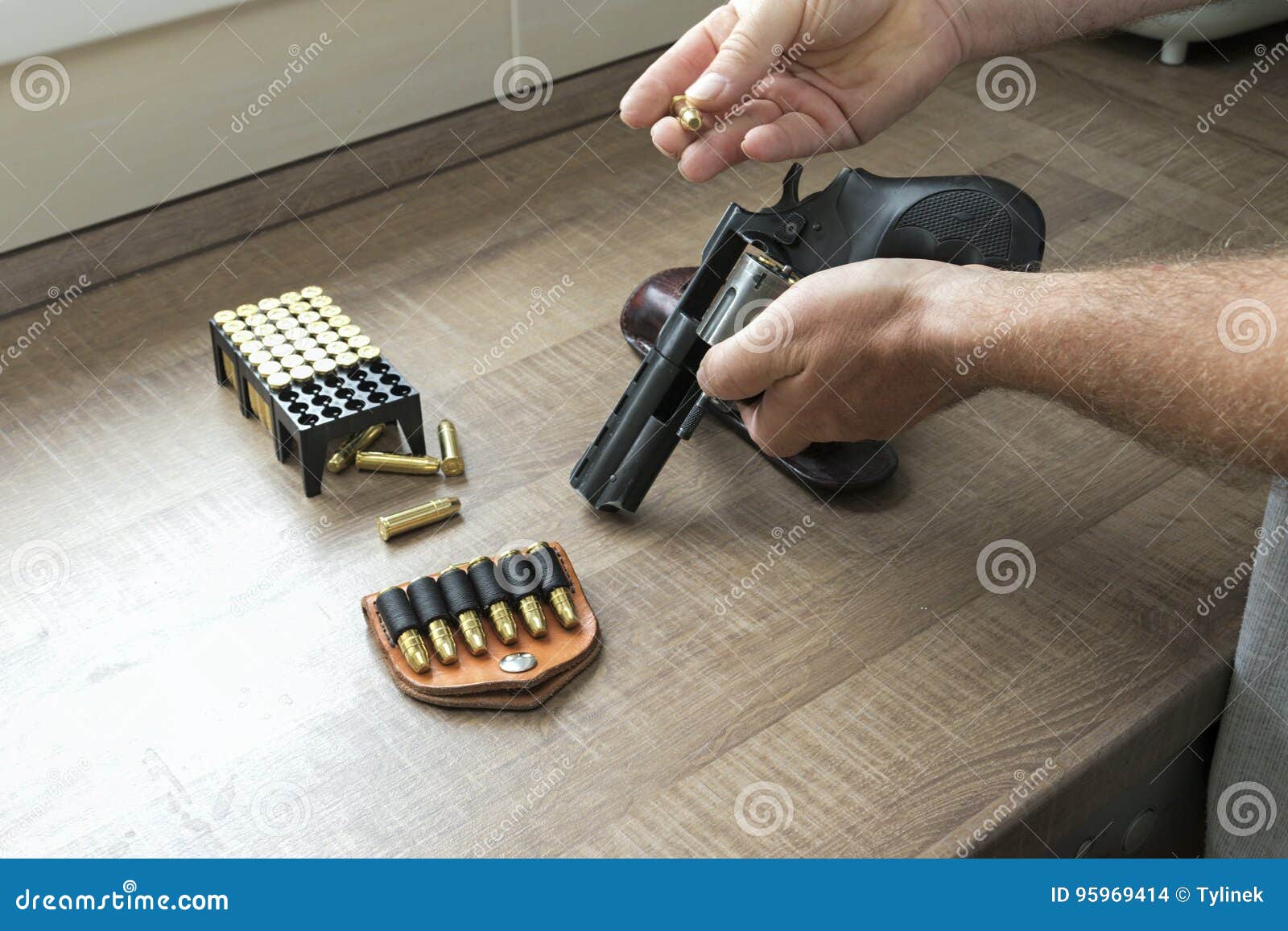 Revolver stock photo. Image of fingers, kill, police - 95969414