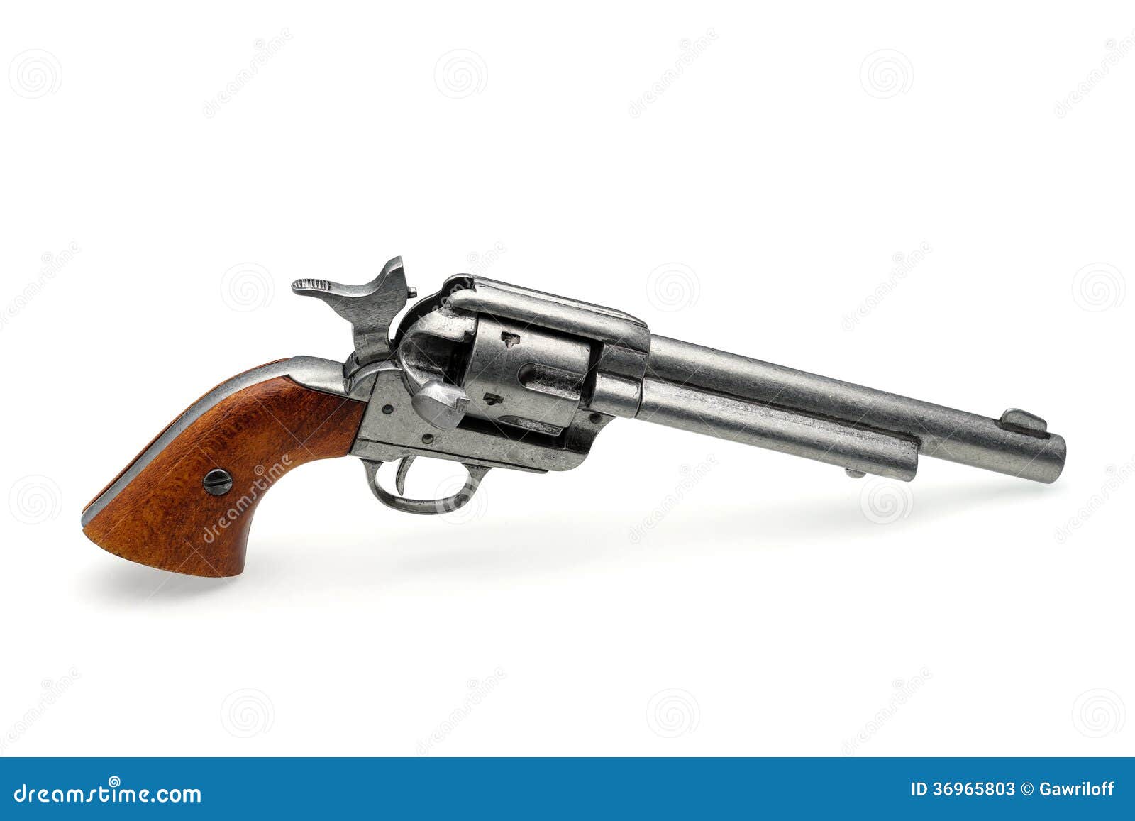Revolver Pistol With Flobert Ammo 4mm On Dark Wooden Background Royalty ...