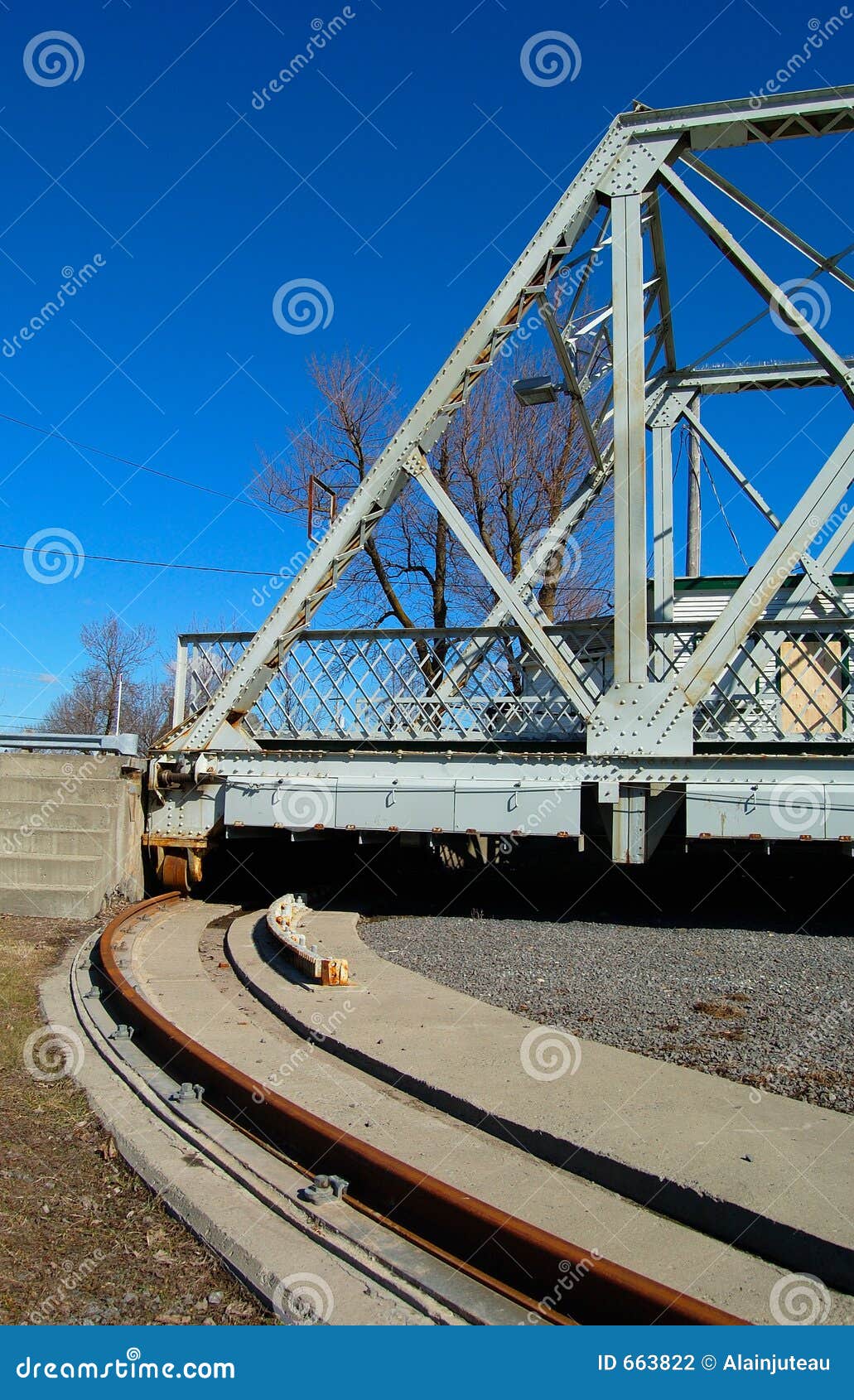 Revolving bridge, Canada. stock photo. Image of architecture - 663822