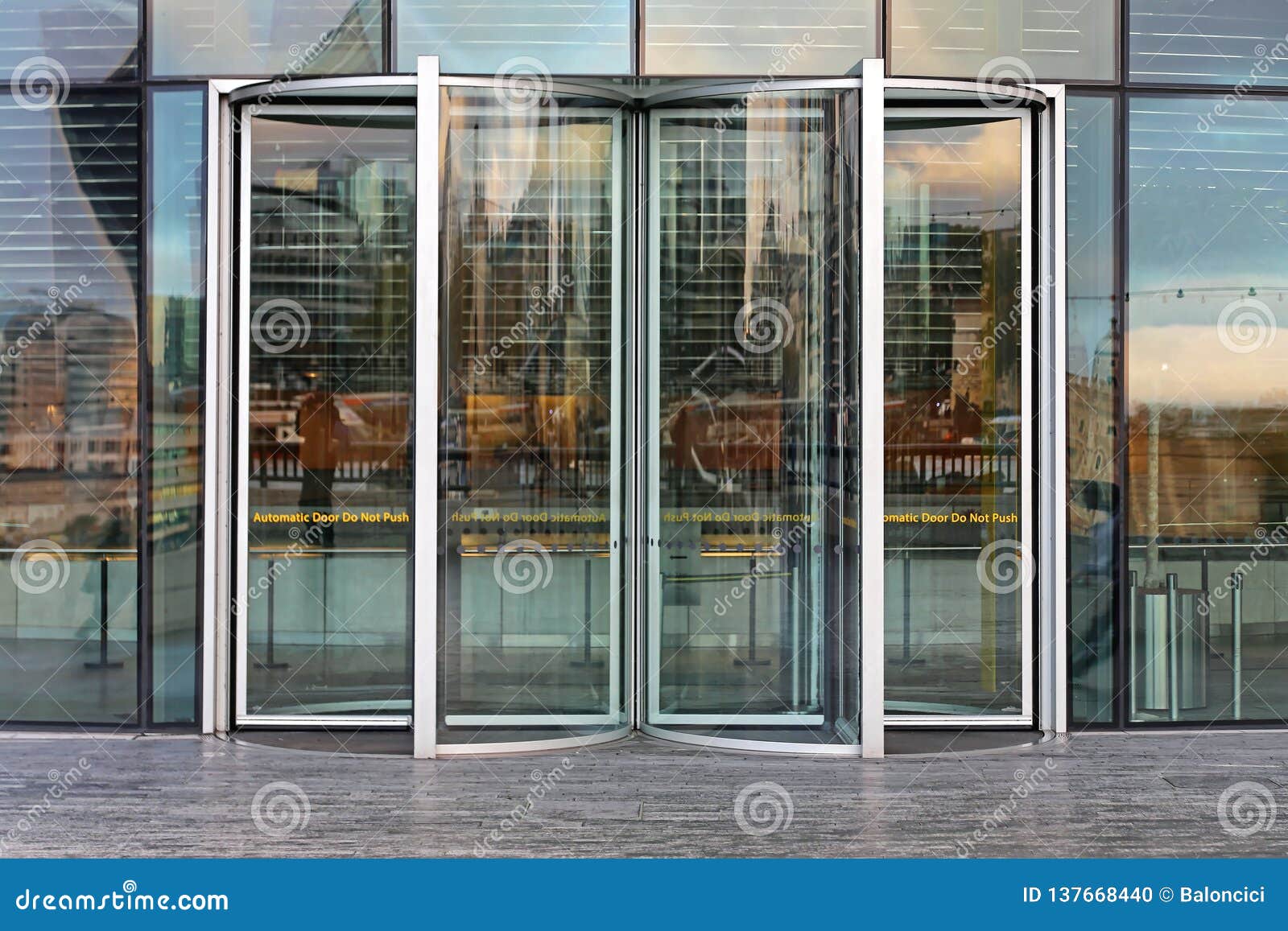 Revolving Door London stock photo. Image of glass, architecture - 137668440