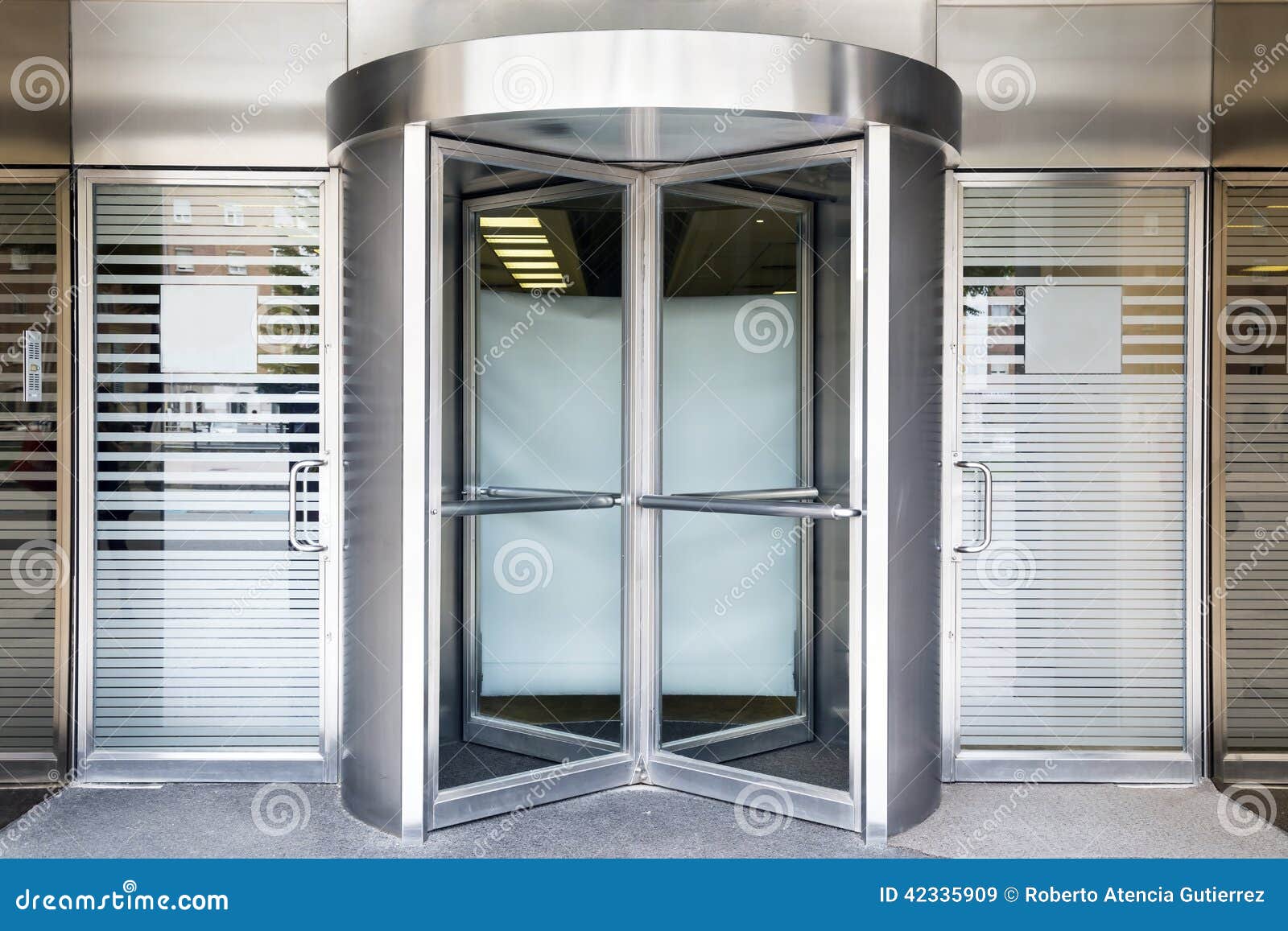 Revolving door stock image. Image of modern, skyline - 42335909