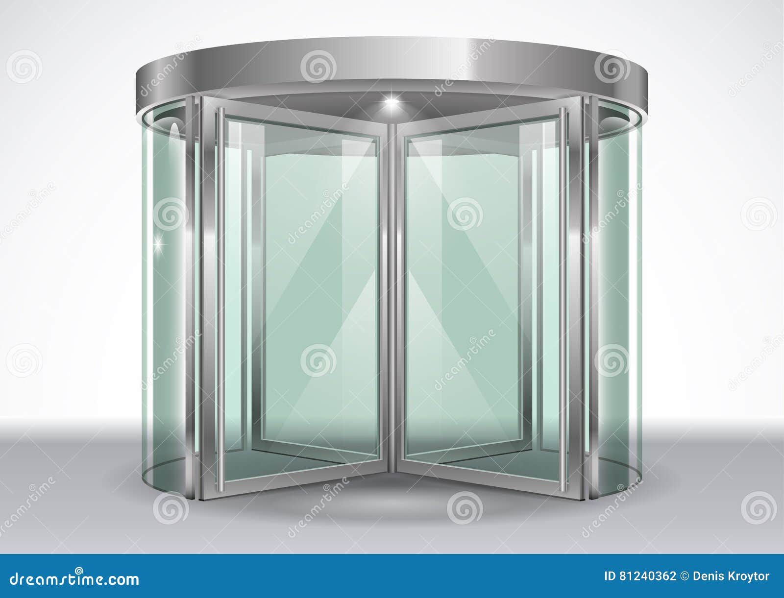 Revolving Door Icon, Vector Line Illustration | CartoonDealer.com ...