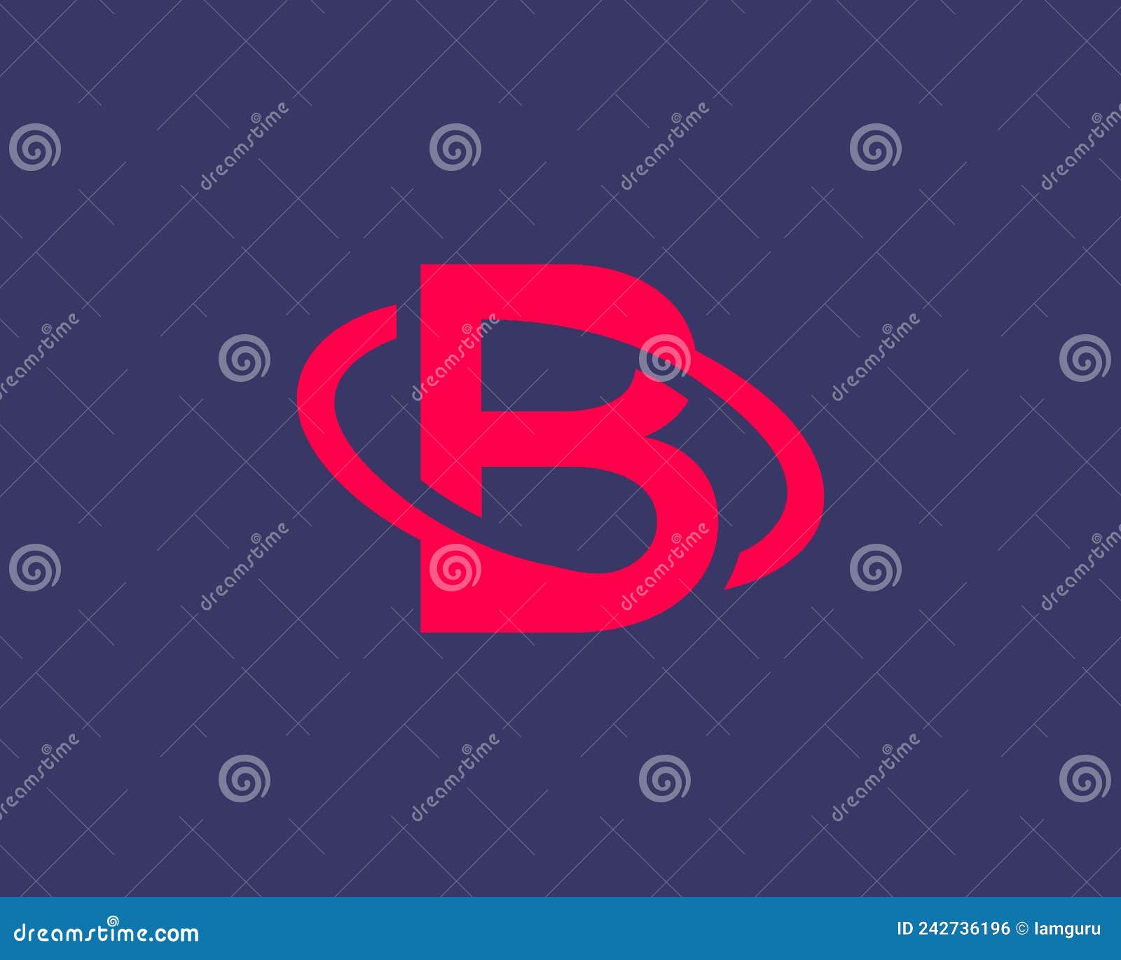 Revolving Letter B Modern Logo Icon Design Concept. Application Icon ...