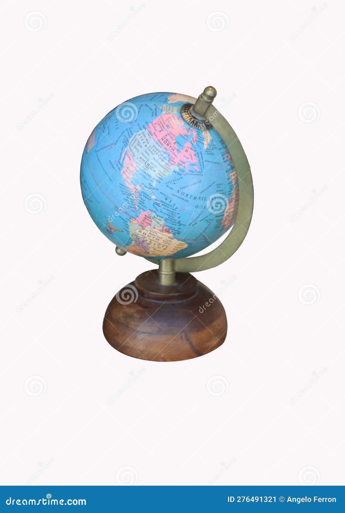 Revolving World Map with Political States- Stock Image - Image of globe ...