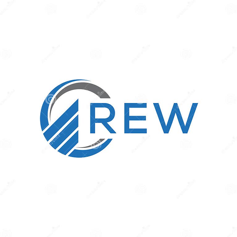 REW Abstract Technology Logo Design on White Background. REW Creative ...