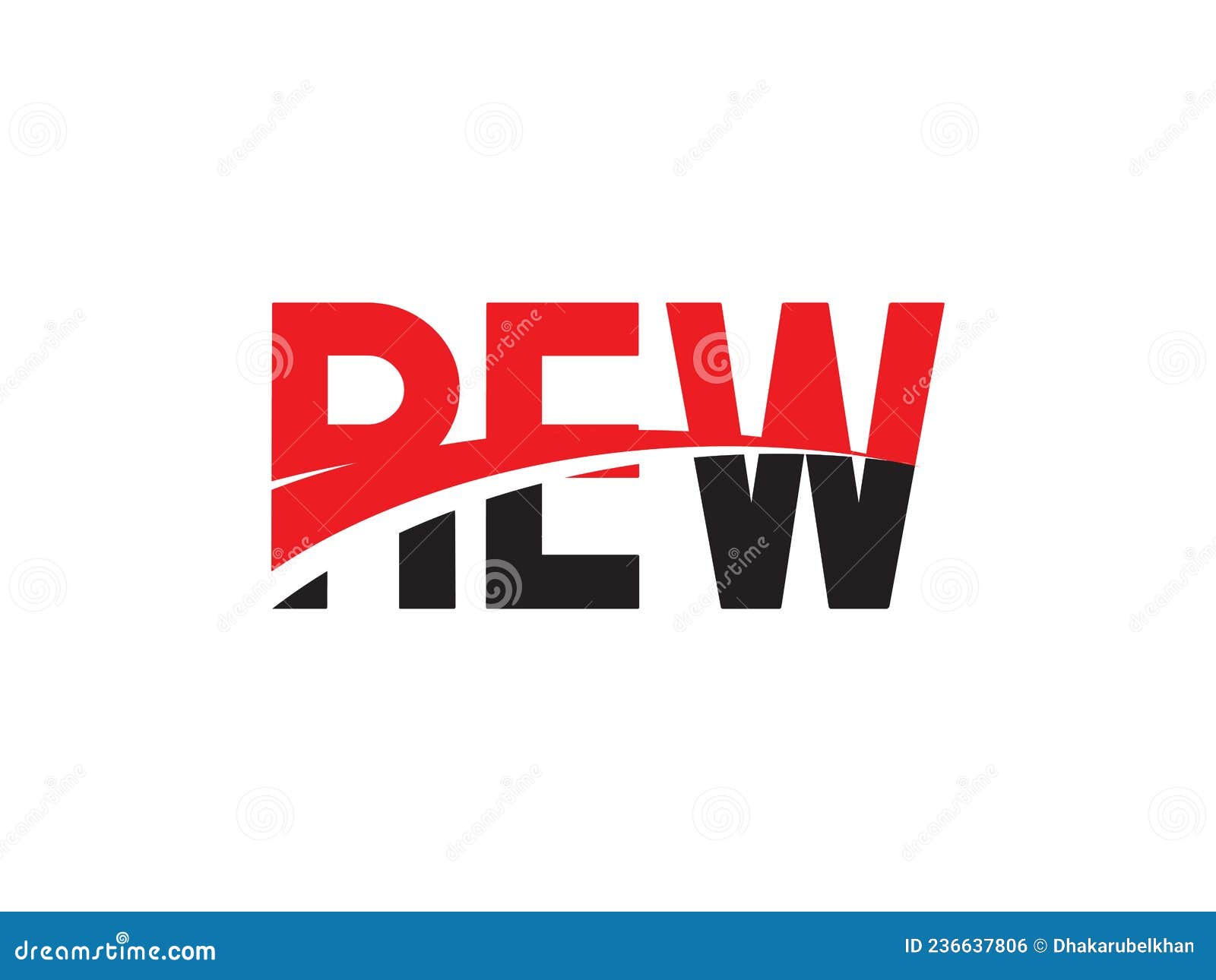 REW Letter Initial Logo Design Vector Illustration Stock Vector ...