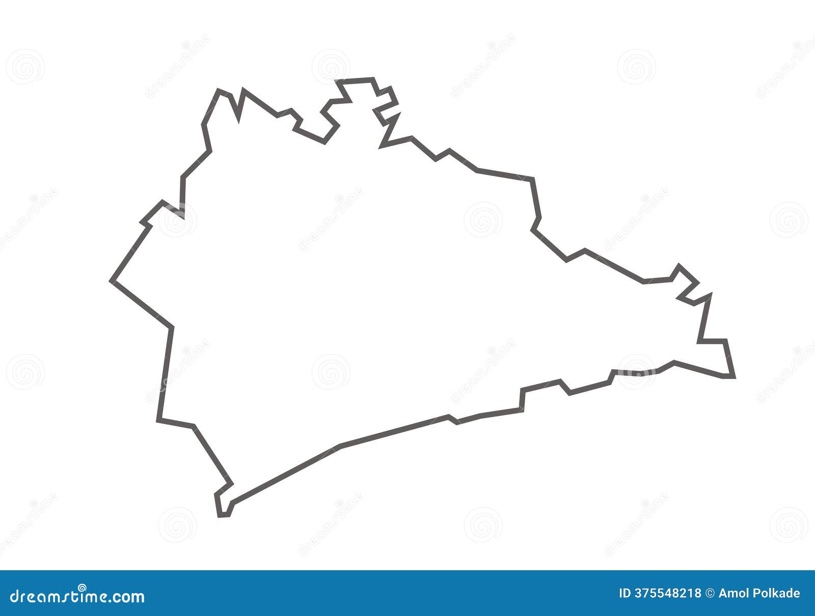 Rewa District Map Highlighted On Madhya Pradesh State Map Vector ...