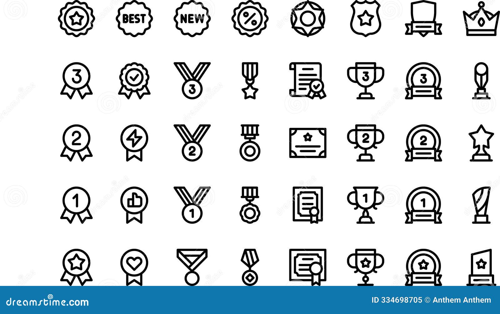 Reward Badges Icons High-Quality Vector Icons Collection with Editable ...