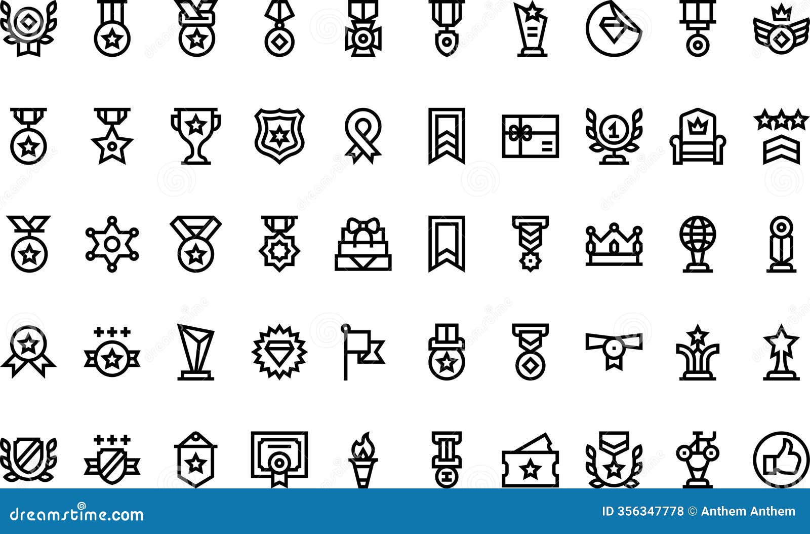 Reward and Badges Icons High-Quality Vector Icons Collection with ...