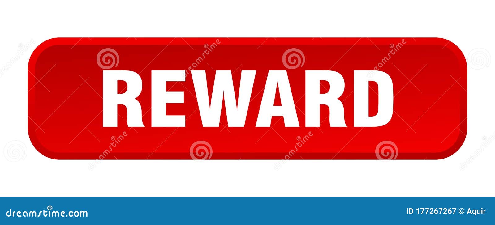 Reward Button. Reward Square 3d Push Button Stock Vector - Illustration ...