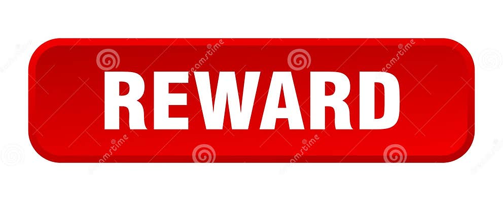 Reward Button. Reward Square 3d Push Button Stock Vector - Illustration ...