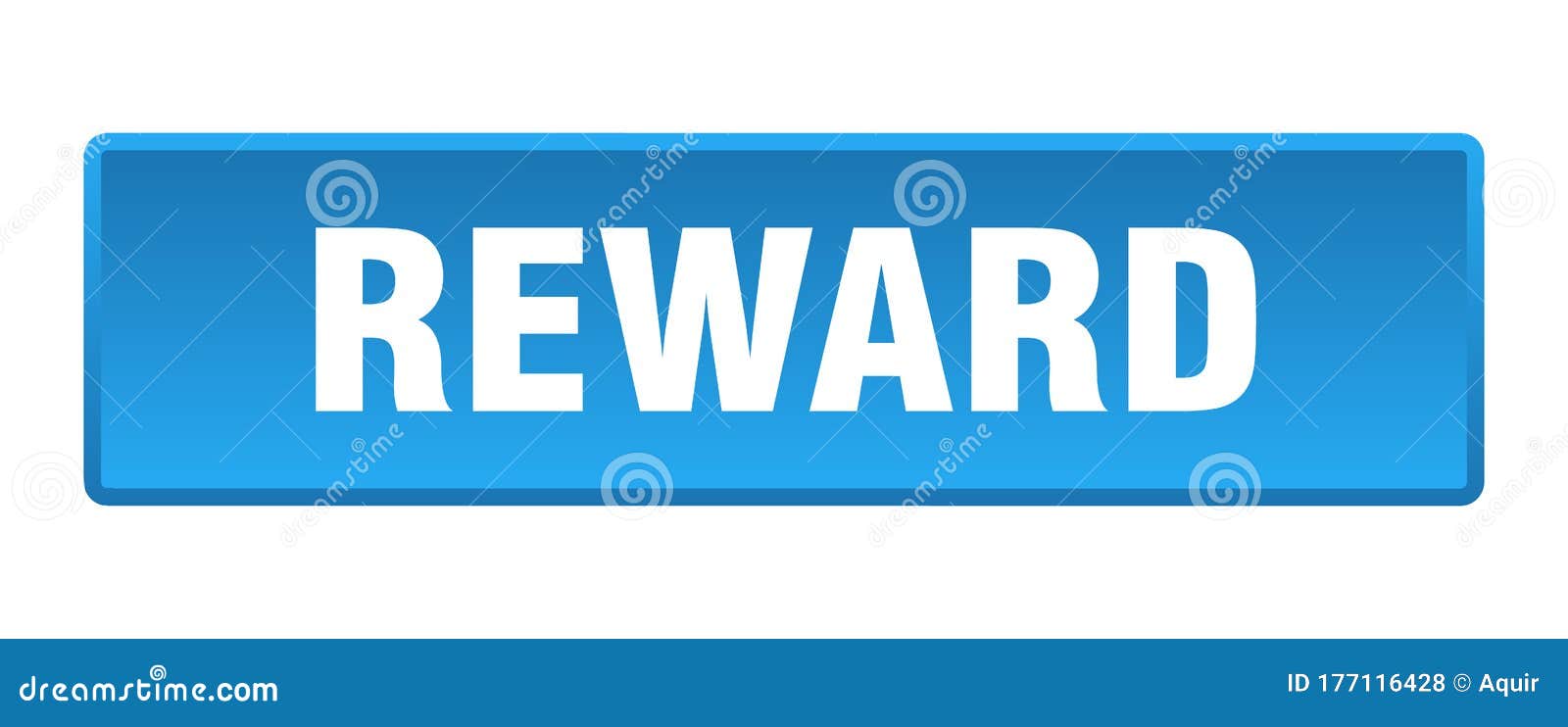 Reward Button. Reward Square Isolated Push Button Stock Vector ...