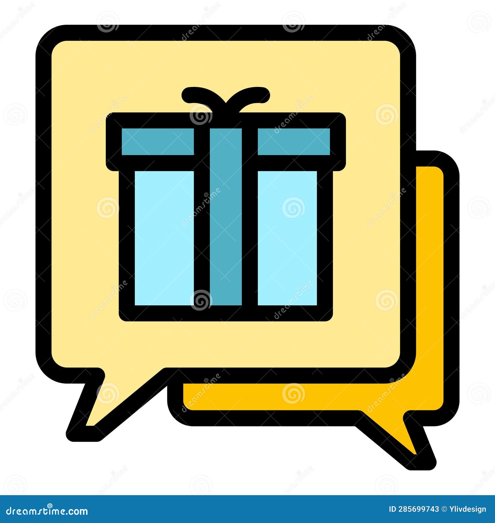 Reward Chat Icon Vector Flat Stock Illustration - Illustration of icon ...